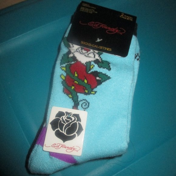 Ed Hardy | Underwear & Socks | Ed Hardy 2 Pair Mens Socks Brand Y2k New ...
